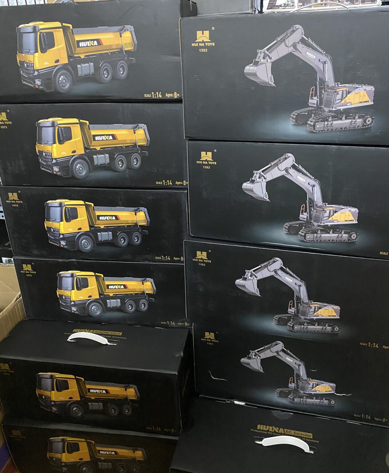 Huina 1573- Mô hình xe ô tô tải ben điều khiển từ xa Huina 1573 tỉ lệ 1 ...